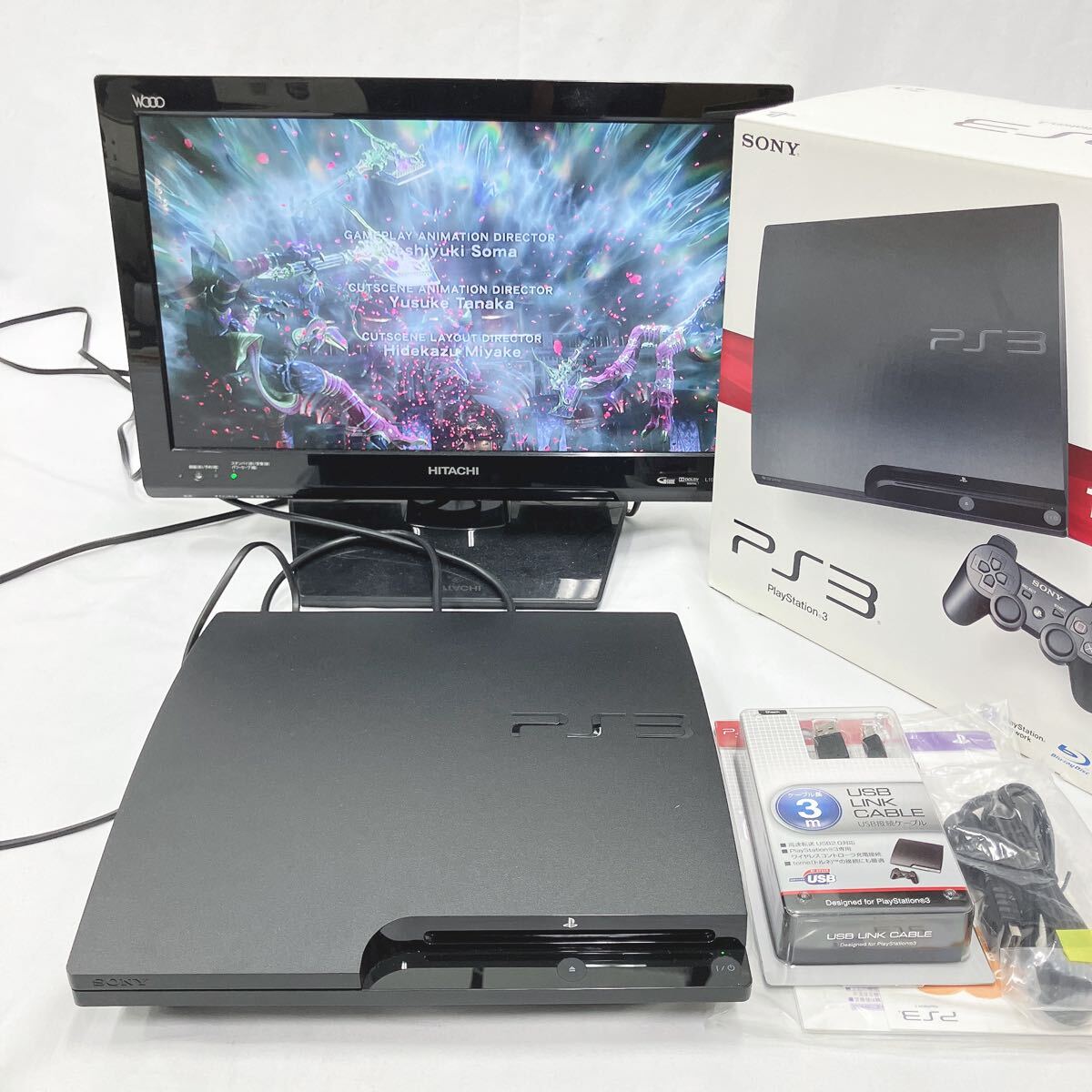 SONY ソニー PlayStation3 160GB ブラック PS3 CECH-3000A AC/AVケーブル HDMI 箱説付き R阿1112(PS3本体)｜売買されたオークション情報 ...