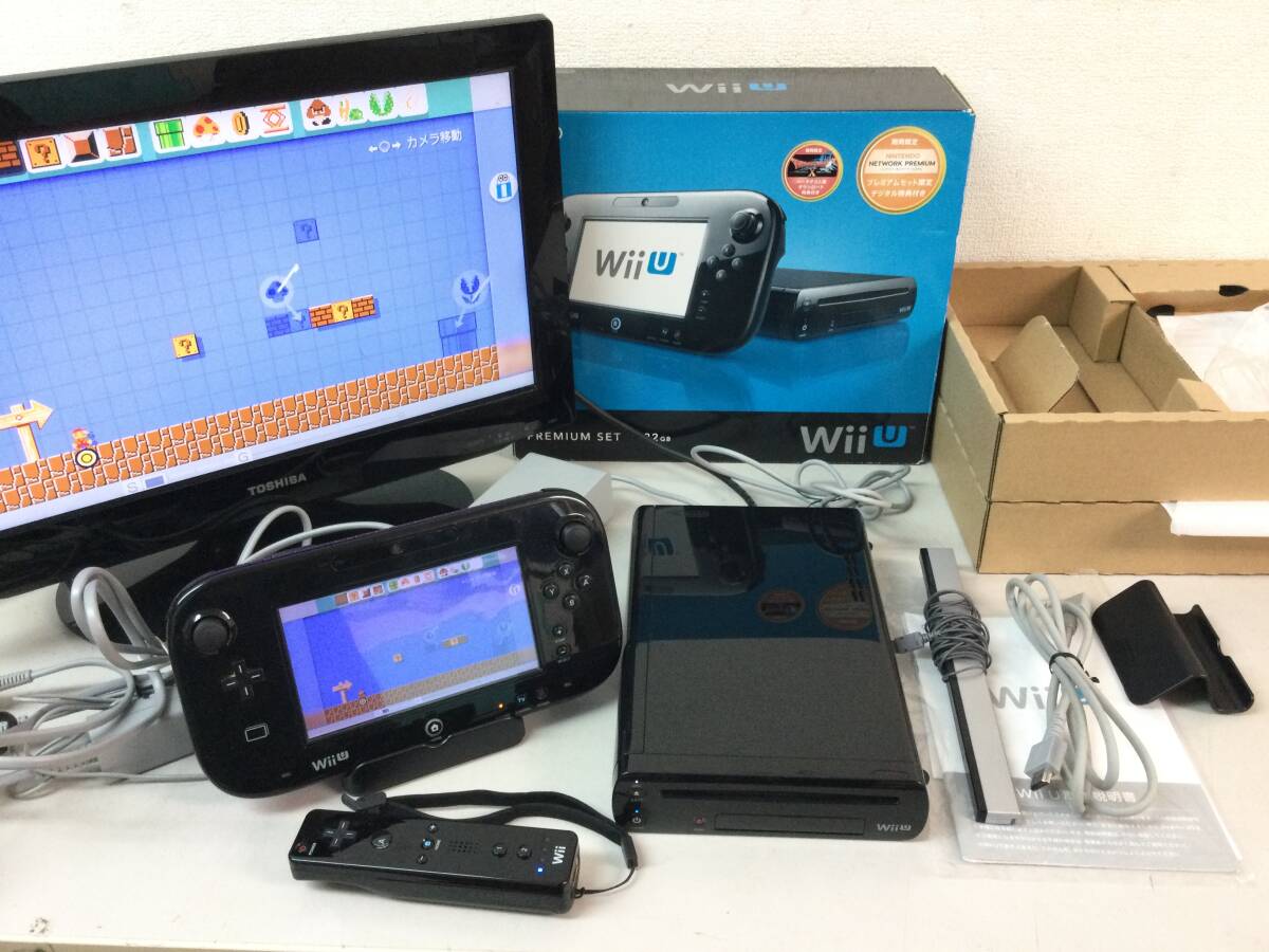 Yahoo!オークション - Wii U本体 プレミアムセット 32GB ブラック 黒 ...