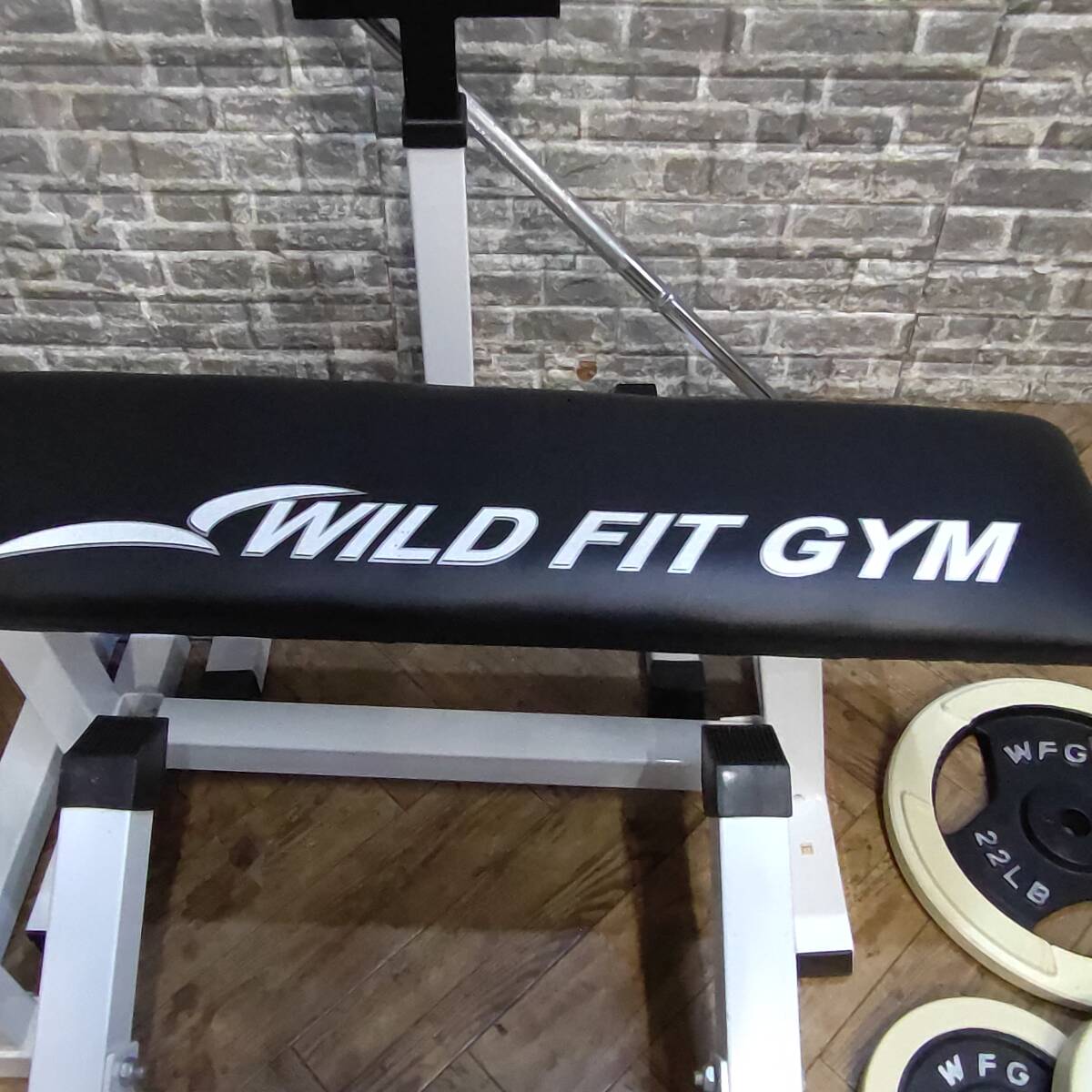 Yahoo!オークション - WILDFIT ワイルドフィット ベンチプレスセット 1...
