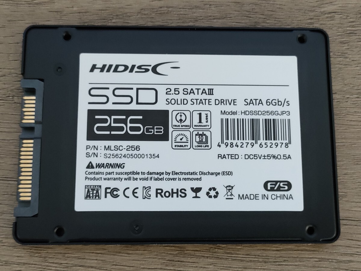 HIDISC HDSSD256GJP3 2.5inch Solid State Drive 256GB 内蔵型SSD(256GB～)｜売買されたオークション情報、yahooの商品情報を ...