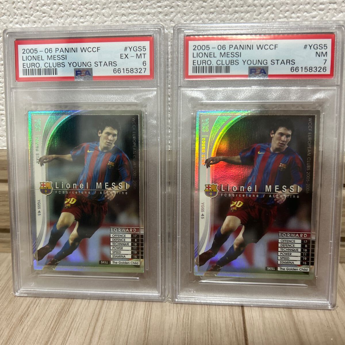 Yahoo!オークション - WCCF YGS メッシ PSA6＋PSA7 2枚セット