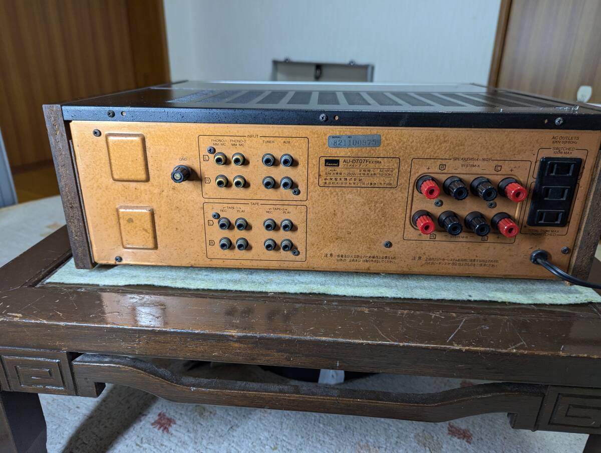 Yahoo!オークション - SANSUI プリメインアンプAU-D707F EXTRA ジャン...