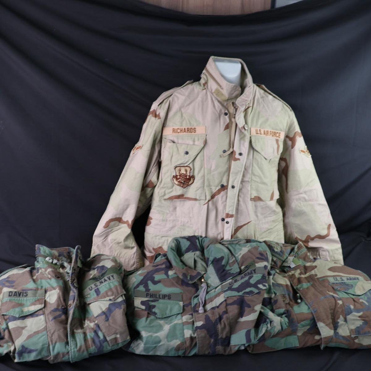 Yahoo!オークション - 米軍放出品 アメリカ軍 M65 BDU フィールドジャ...