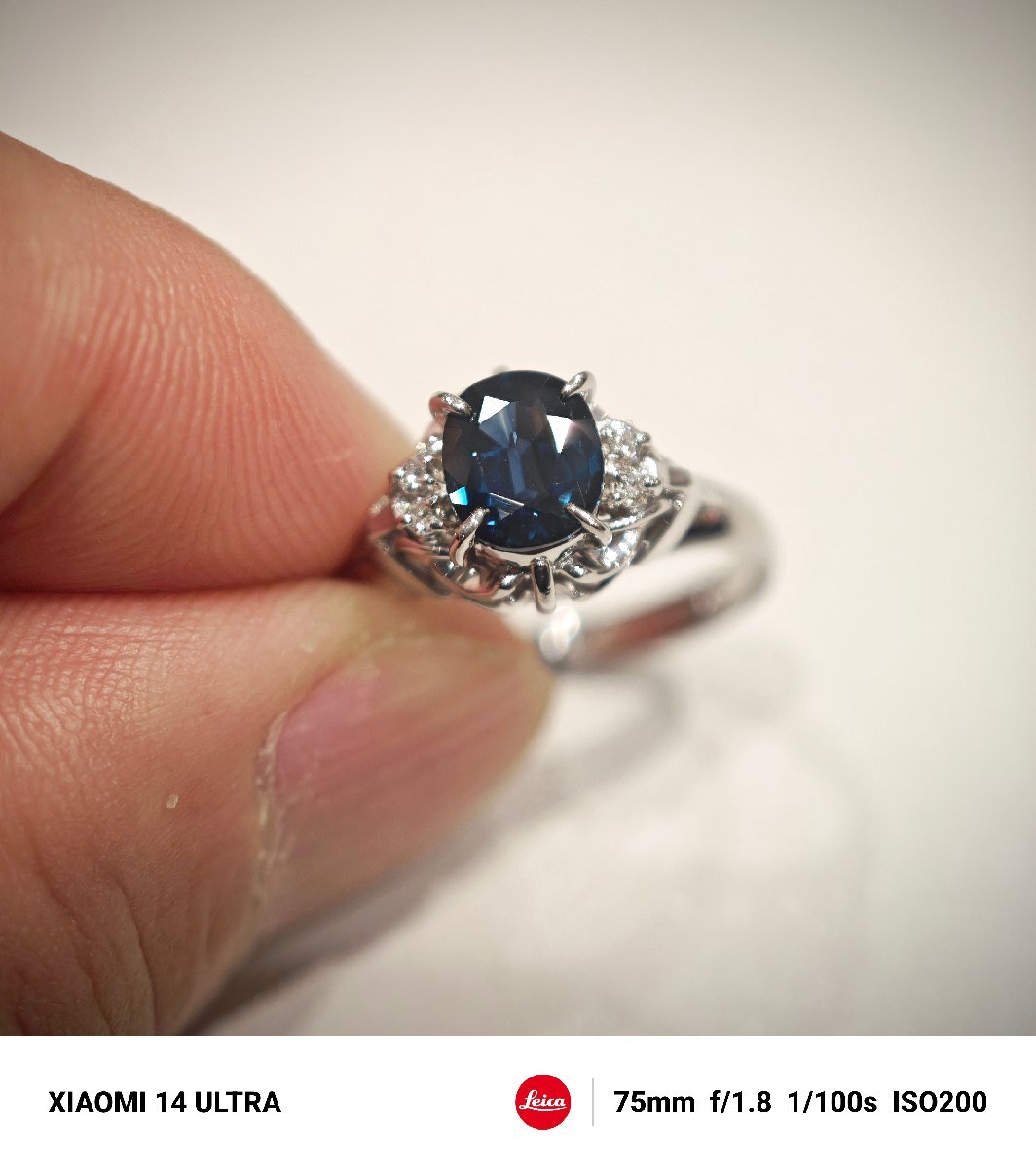 Yahoo!オークション - F4094 売り切り ブルーサファイア0.97ct ナチ...