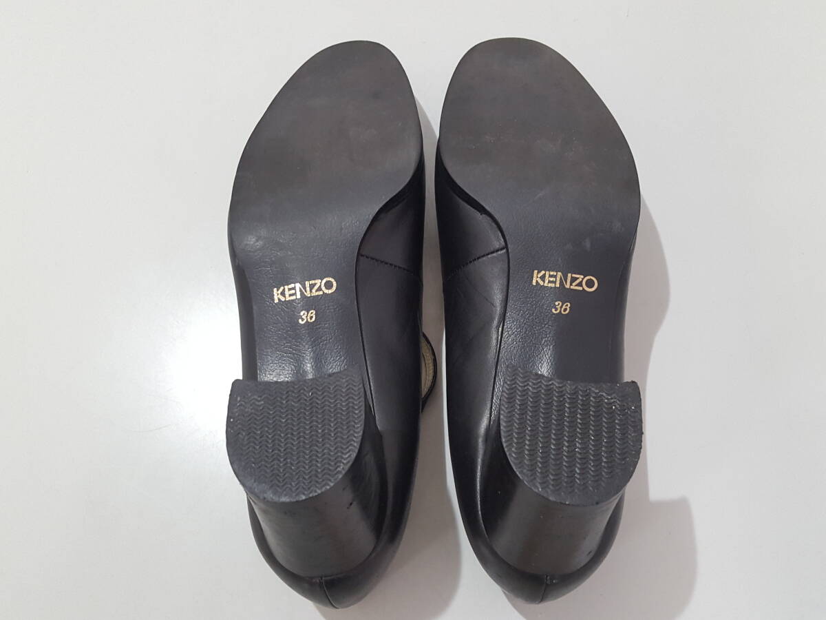 Yahoo!オークション - KENZO ケンゾー ラウンドトゥ ストラップパンプ...