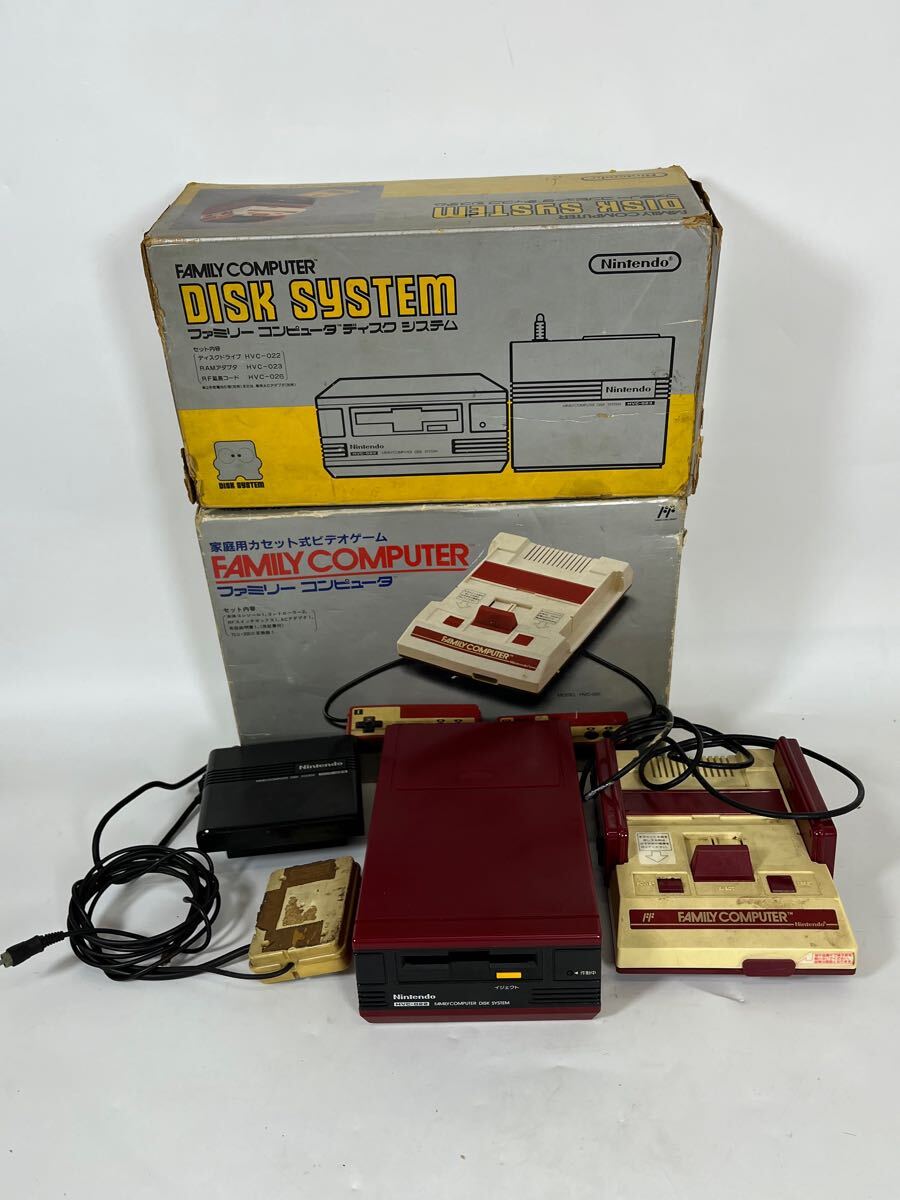 品 通電未確認 Nintendo 任天堂 ファミリーコンピュータ ファミコン ディスクシステム HVC-022 HVC-001 ゲーム機 箱付(本体、アクセサリー)｜売買されたオークション情報 ...