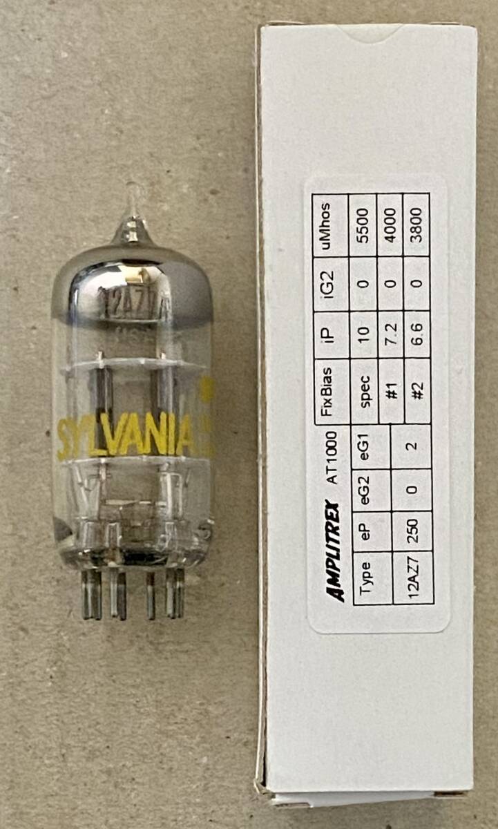 Yahoo!オークション - USED38682 SYLVANIA 12AZ7A（ブラックプレート...