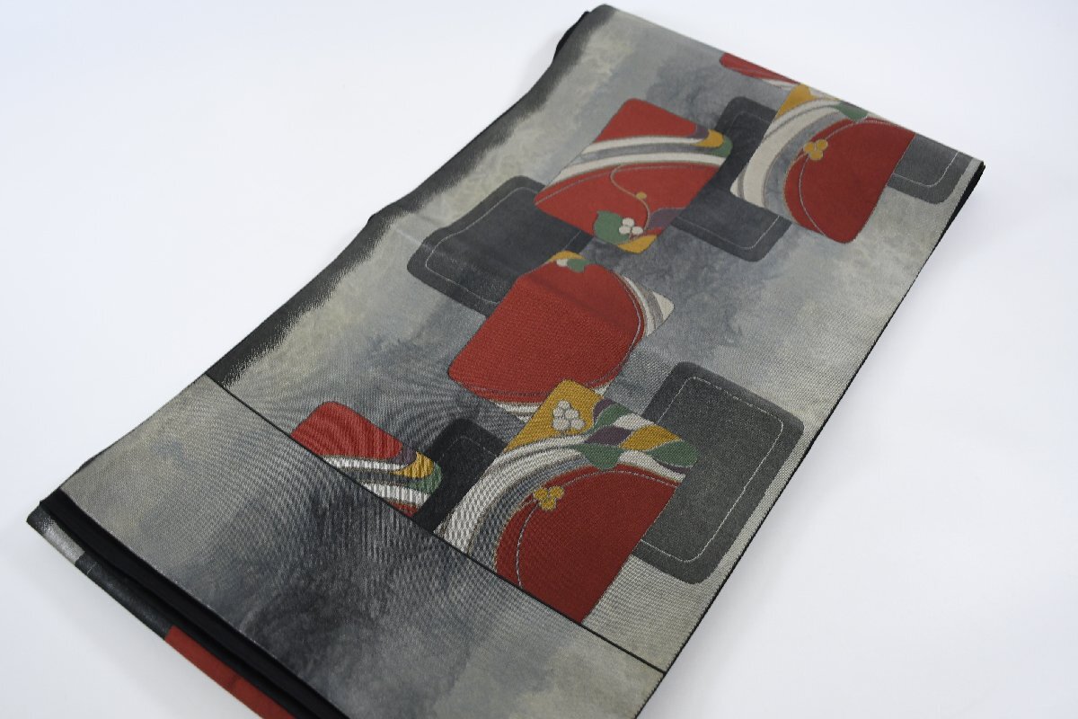 Yahoo!オークション - 袋帯 六通柄 花 秋草 帯丈446cm 着物屋 ne-13239...