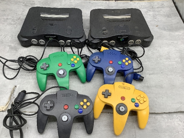 Yahoo!オークション - T1a ニンテンドー64 NUS-001 本体2点 コントロー...