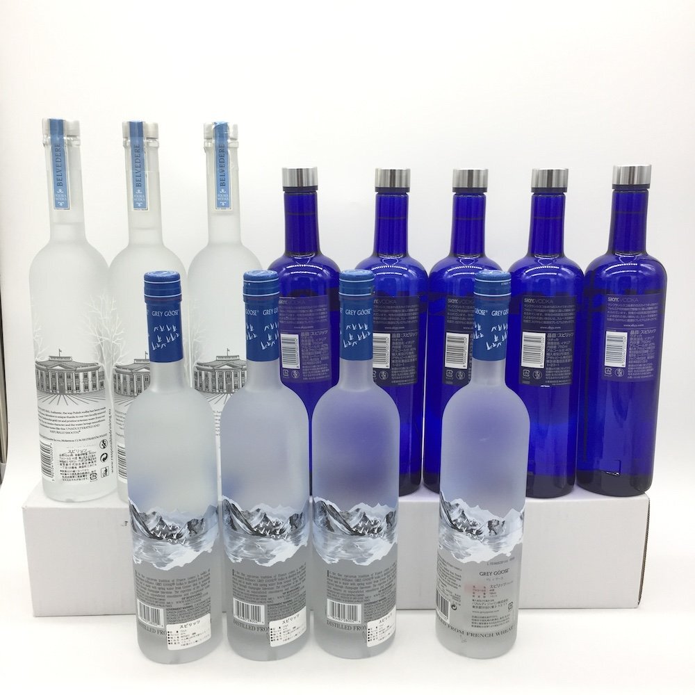 Yahoo!オークション - ウォッカ3種（GREY GOOSE 750ml×3 700ml×1 SKYY...