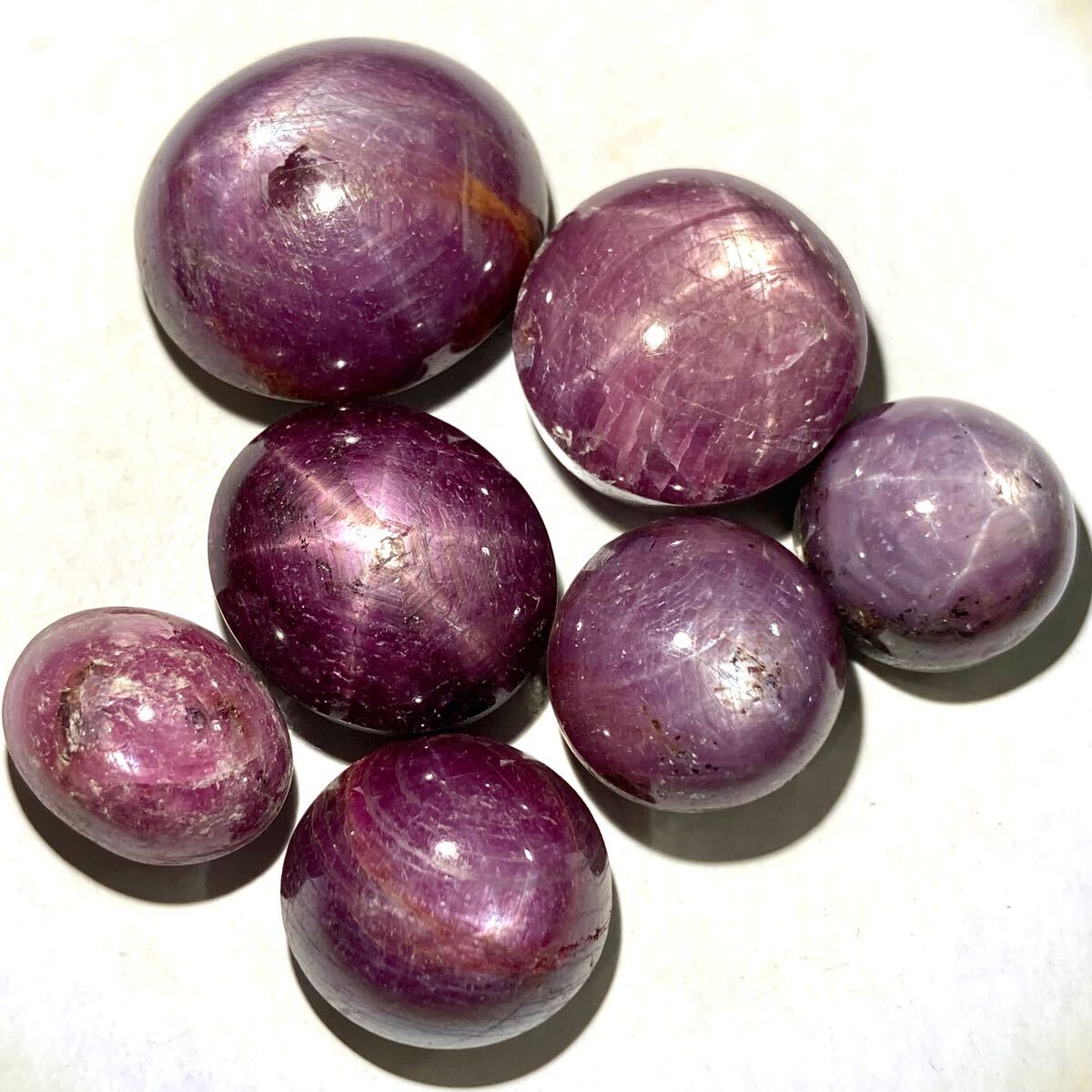 Yahoo!オークション - [天然スタールビーおまとめ204ct]n 約40.8g ル...