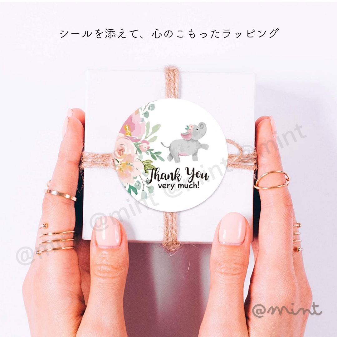 Yahoo!オークション - サンキューシール NO25 ロール ギフトシール 500...