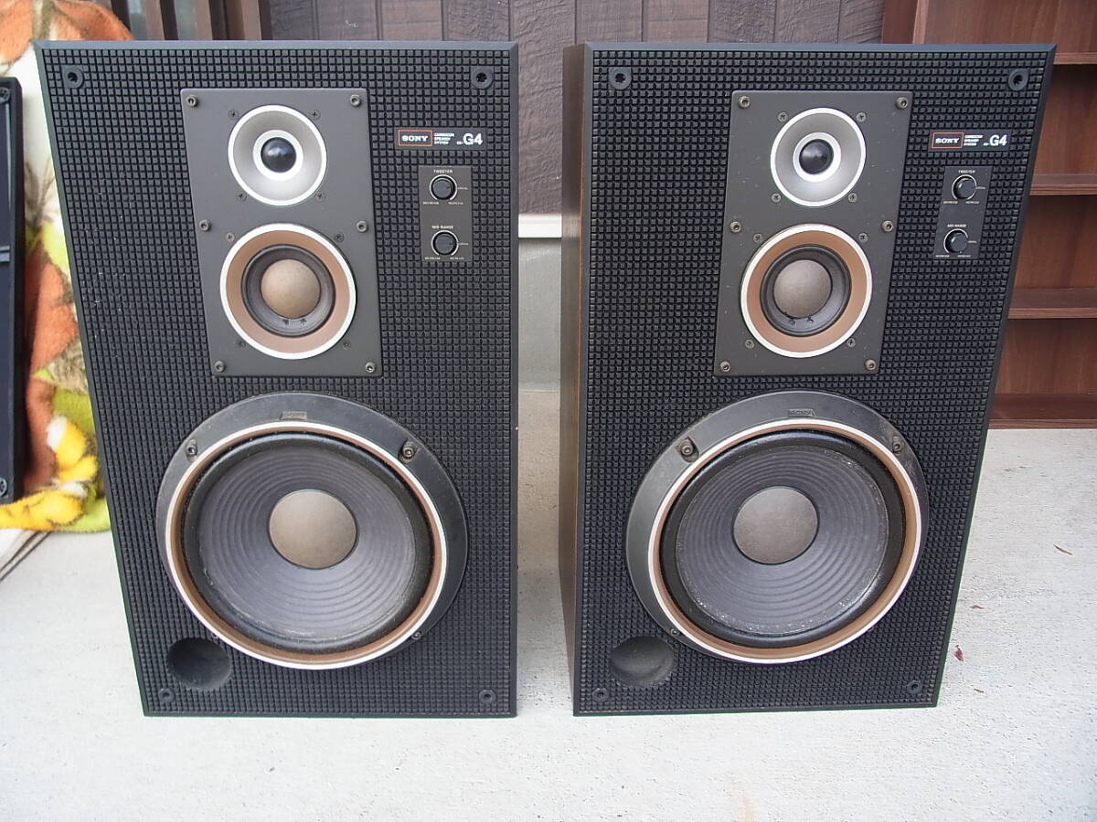 Yahoo!オークション - 動作品 SONY ソニー SS-G4 スピーカー ペア 外観...