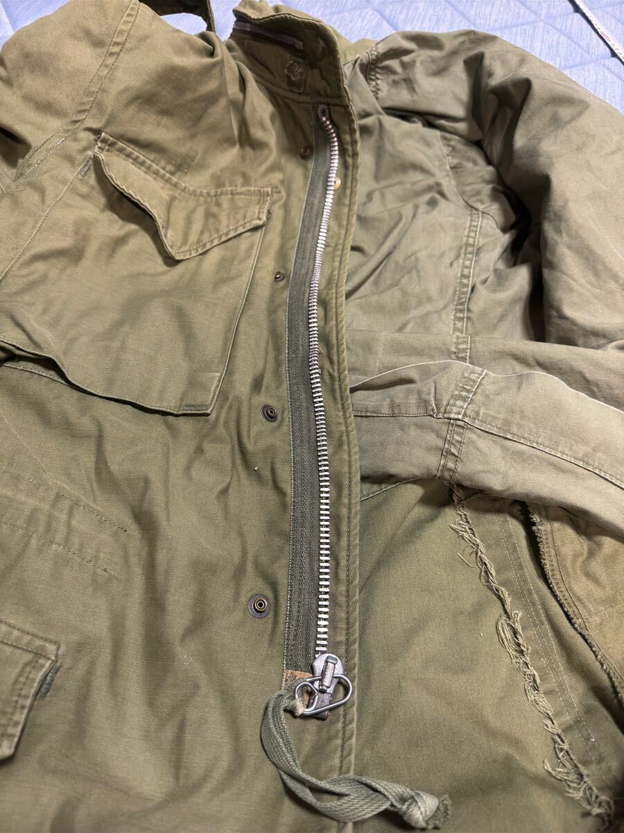Yahoo!オークション - M65 フィールド ジャケット69年製 アルミジッパ...