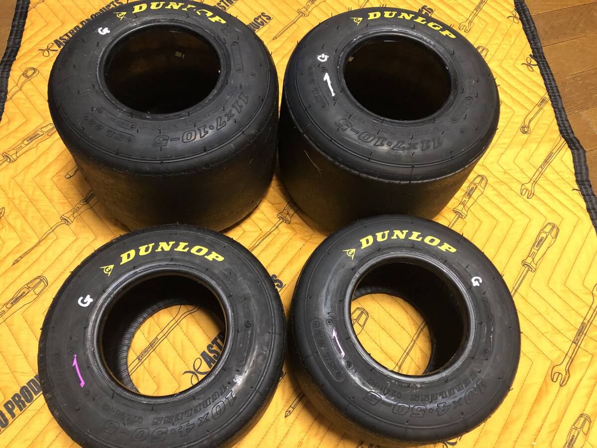 Yahoo!オークション - カート用 タイヤ SL22 ダンロップ 周回数換算約3...