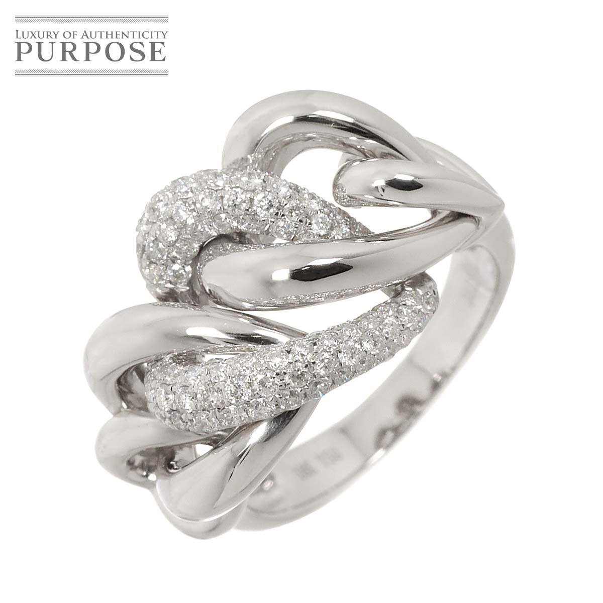 Yahoo!オークション - リング 13号 ダイヤ 0.81ct K18 WG ホワイトゴー...