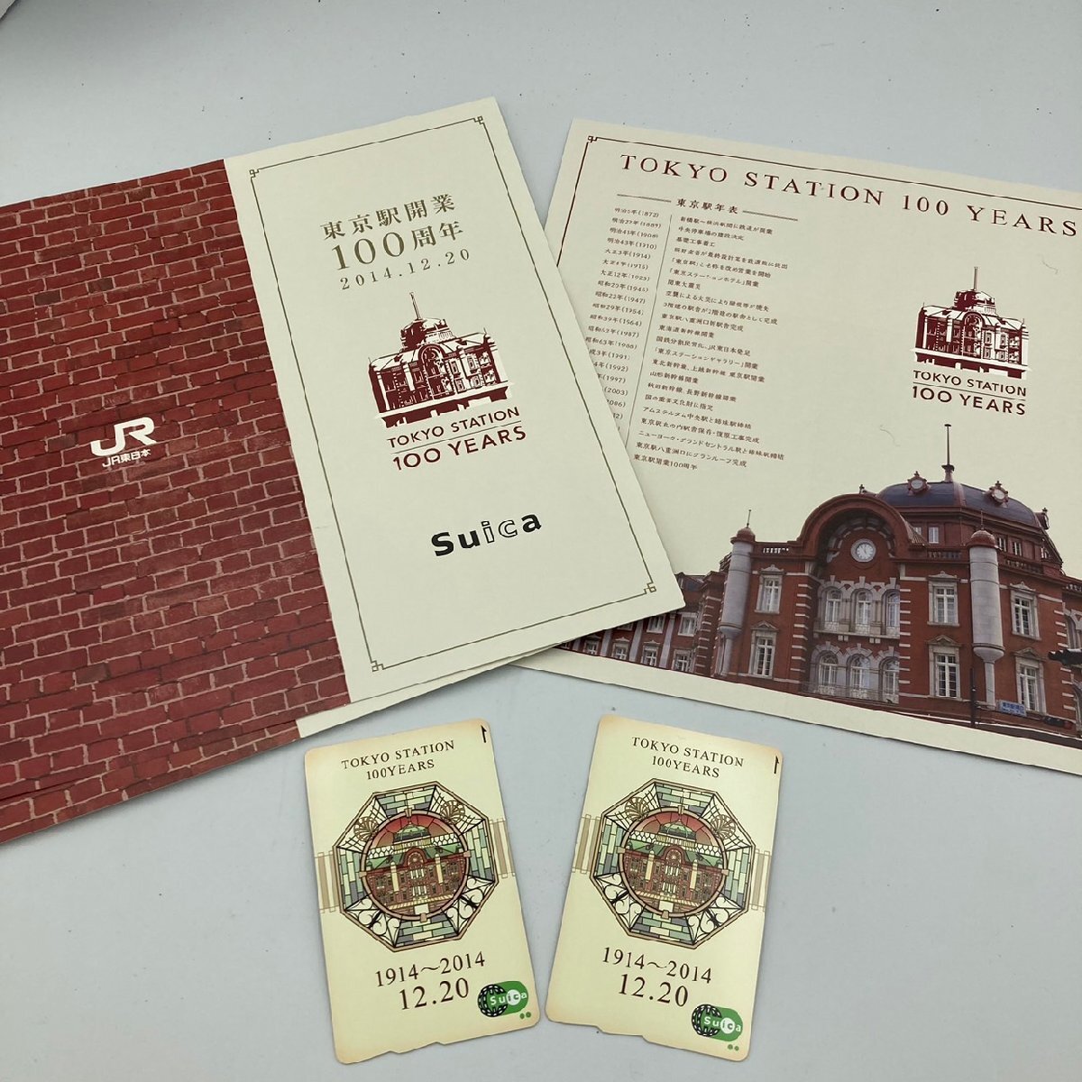 Yahoo!オークション - 1円 Z032 未使用 東京駅100周年記念 スイカ2枚 ...