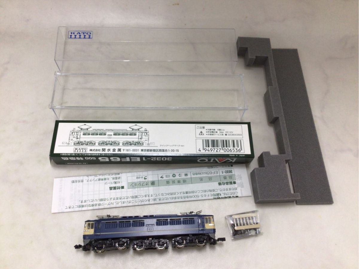 Yahoo!オークション - 1円〜 動作確認済み KATO Nゲージ 3032-1 EF65 5...