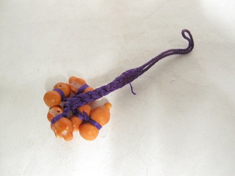 Yahoo!オークション - A3175 本珊瑚 朱色コーラル 豆瓢箪型 ストラップ...