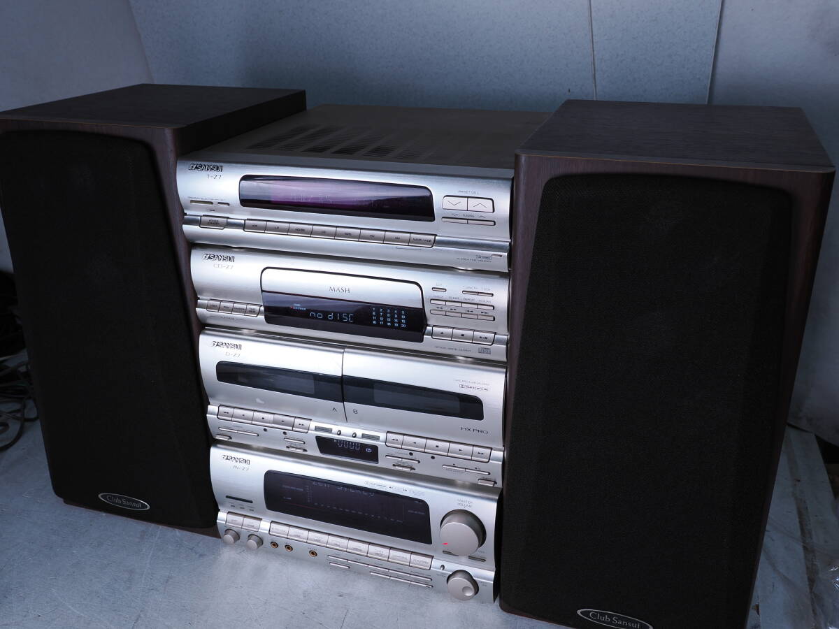 Yahoo!オークション - SANSUI サンスイ システムコンポ AV-Z7/D-Z7/CD...