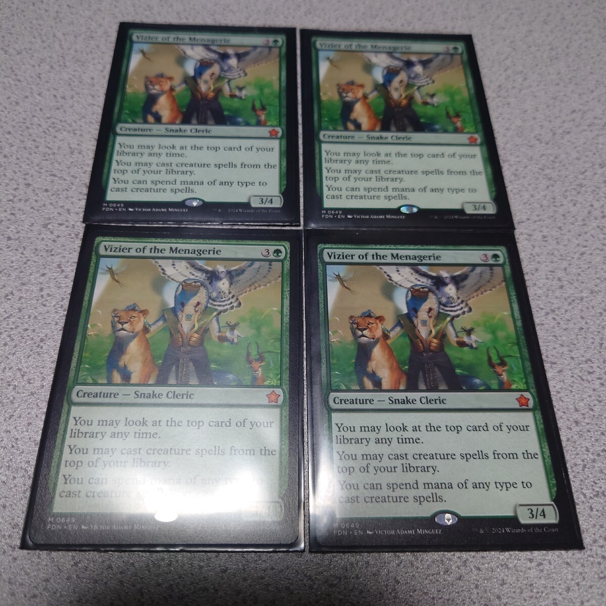 Yahoo!オークション - MTG FDN 生類の侍臣 英語 四枚セット ファウンデ...