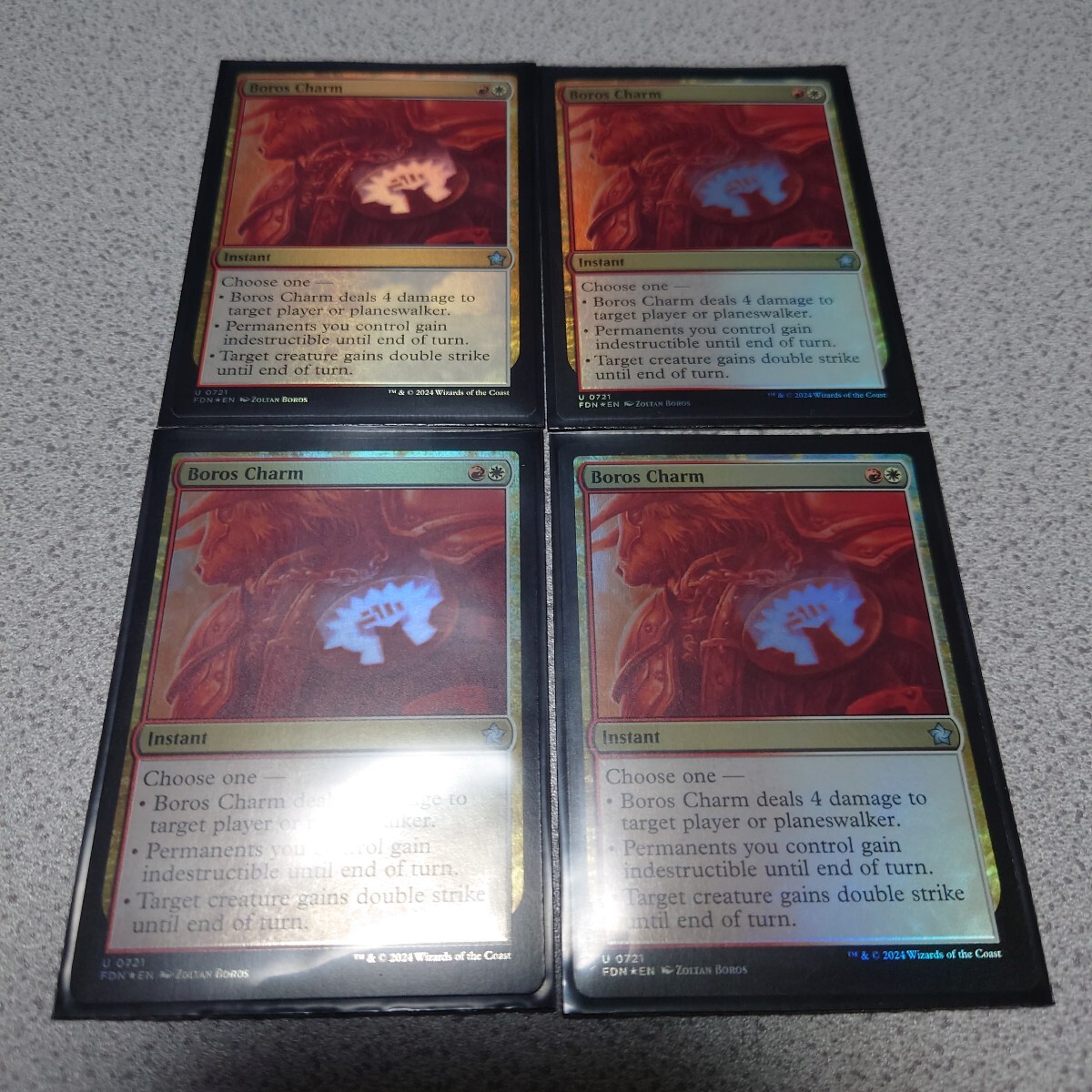 Yahoo!オークション - MTG FDN ボロスの魔除け 英語foil 四枚セット フ...