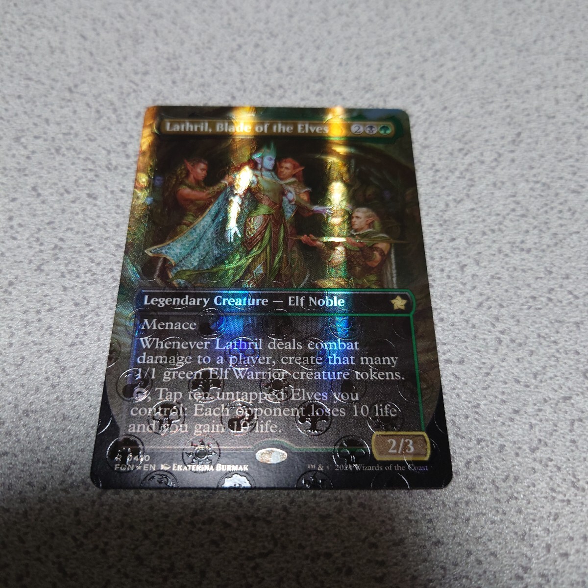 Yahoo!オークション - MTG FDN エルフの刃 ラスリル 英語マナfoil 一枚...