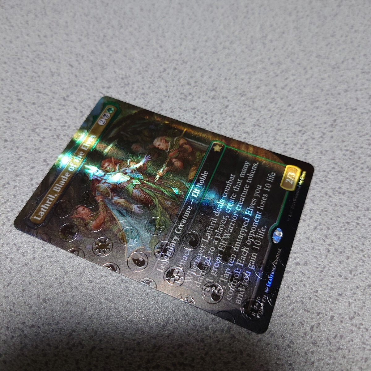 Yahoo!オークション - MTG FDN エルフの刃 ラスリル 英語マナfoil 一枚...