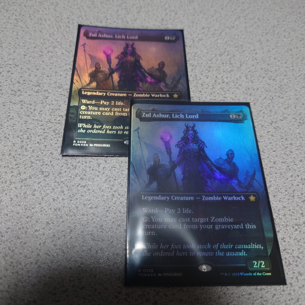 Yahoo!オークション - MTG FDN 死者の王 ザル・アシュール 英語foil 二...