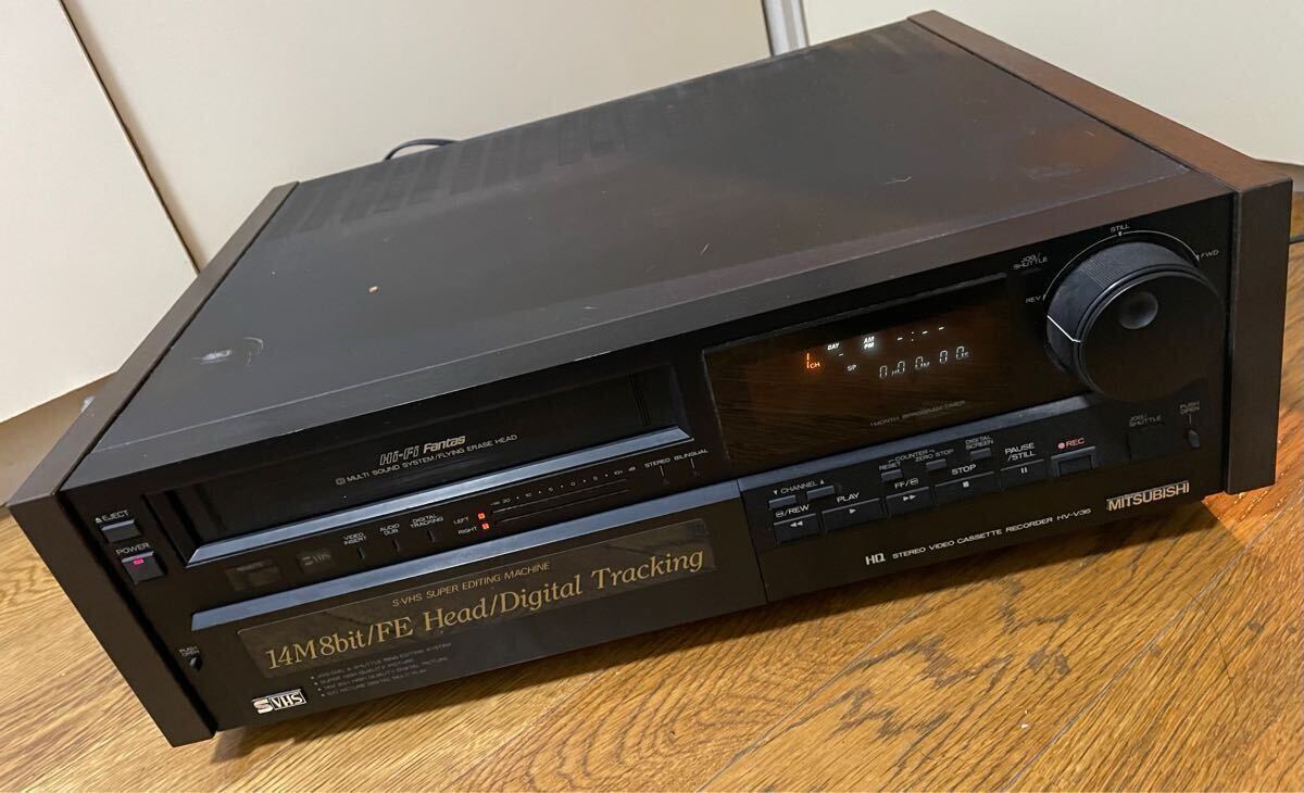 Yahoo!オークション - 三菱 S-VHS ビデオデッキ MITSUBISHI HV-V36
