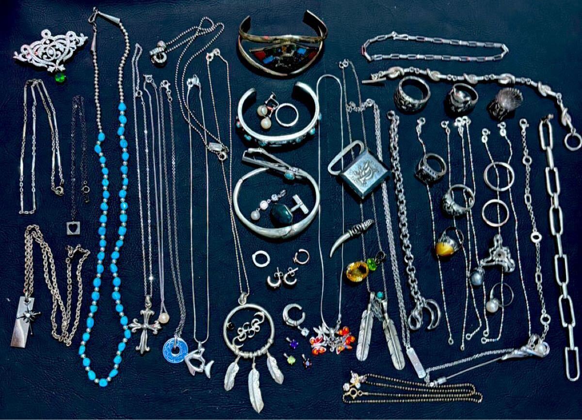 Yahoo!オークション - silver 925 K14 アクセサリー 重量 476g まとめ...