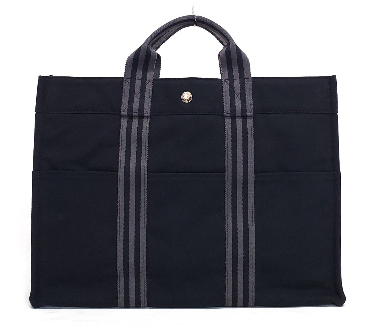 L98 極美品【エルメス】フールトゥ トートMM ハンドバッグ ビジネスバッグ ブラック 黒