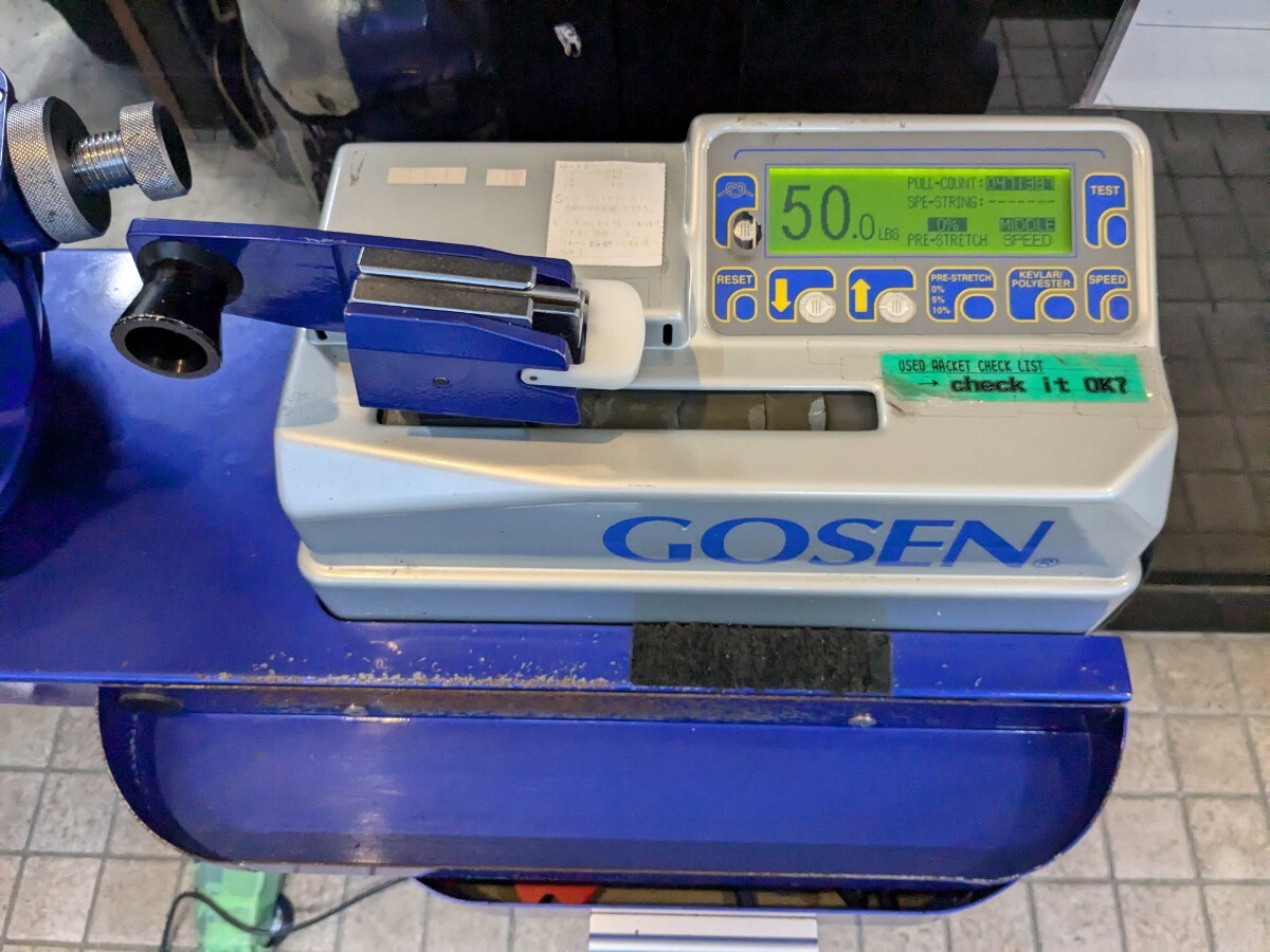 Yahoo!オークション - GOSEN ゴーセン ストリングマシン 電動 ガット張...