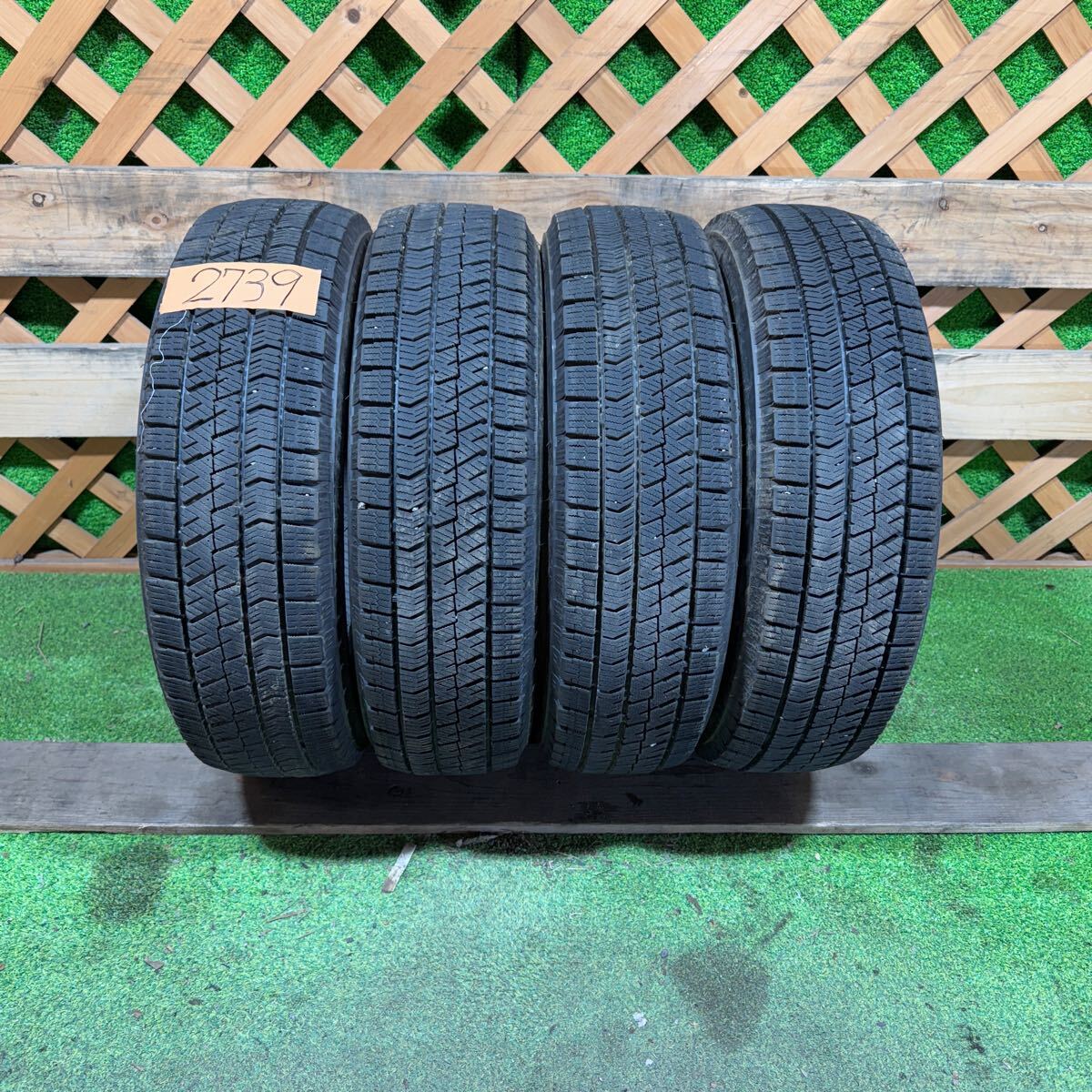 Yahoo!オークション - 送料無料 2739 ブリヂストン 155/65R14 バリ山 ...