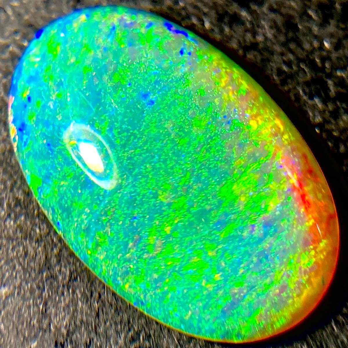 Yahoo!オークション - 遊色効果抜群 天然オパール2.08ct n 約14.1×9.2m...