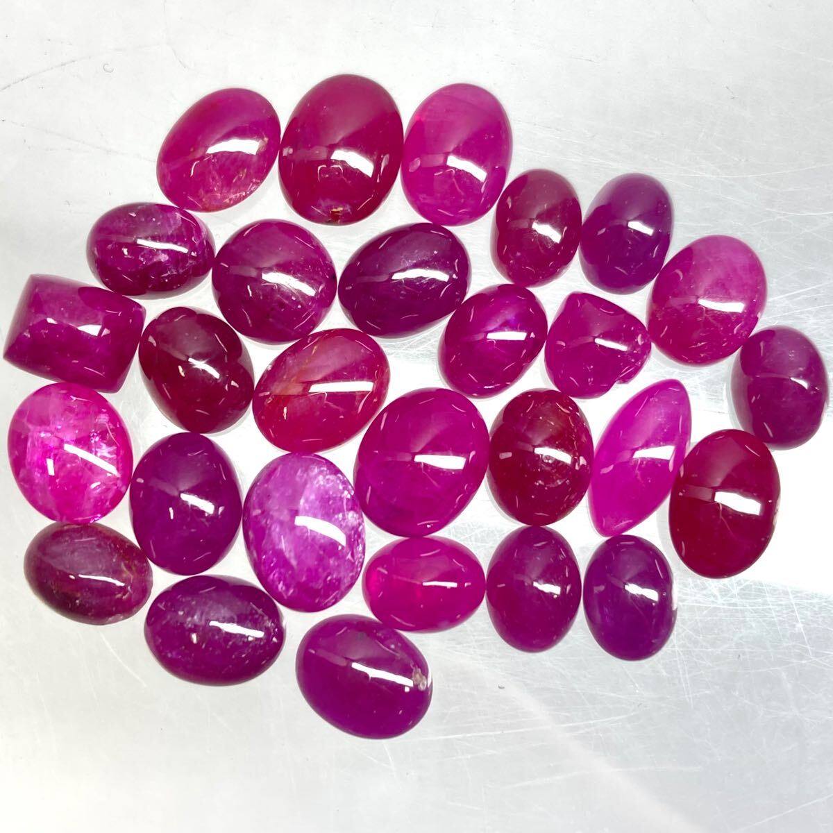 Yahoo!オークション - 1円〜 天然ルビーおまとめ75.5ct n 約15.1g ルー...