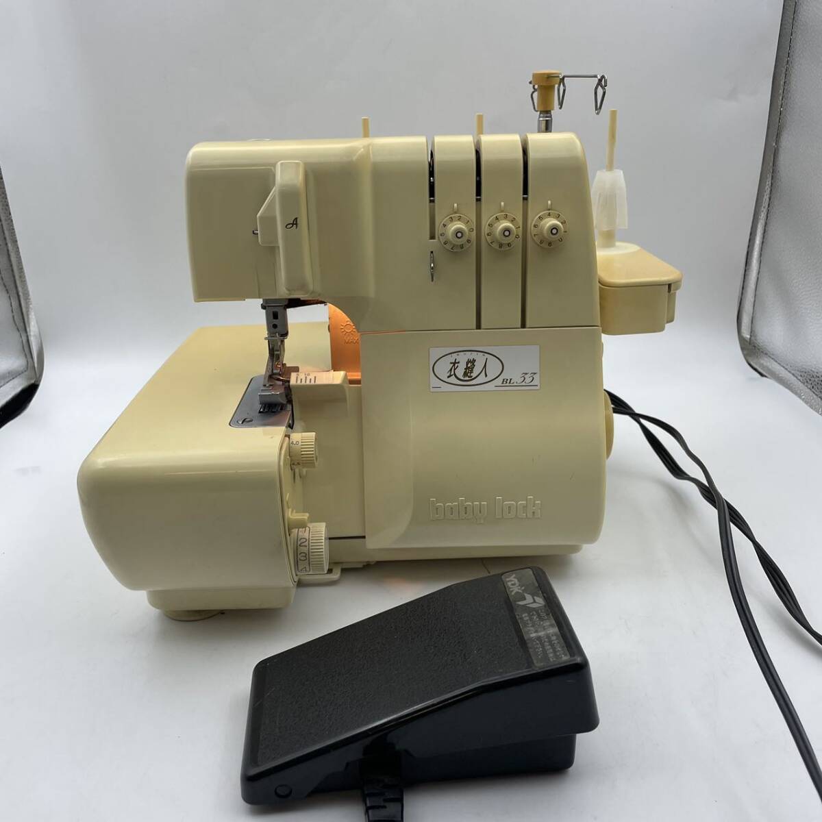 JUKI ジューキ baby lock ベビー ロック 衣縫人 BL33 ロックミシン レトロミシン IHOJIN手工芸 ハンドクラフト 裁縫道具 ペダル付き(ジューキ)｜売買された ...