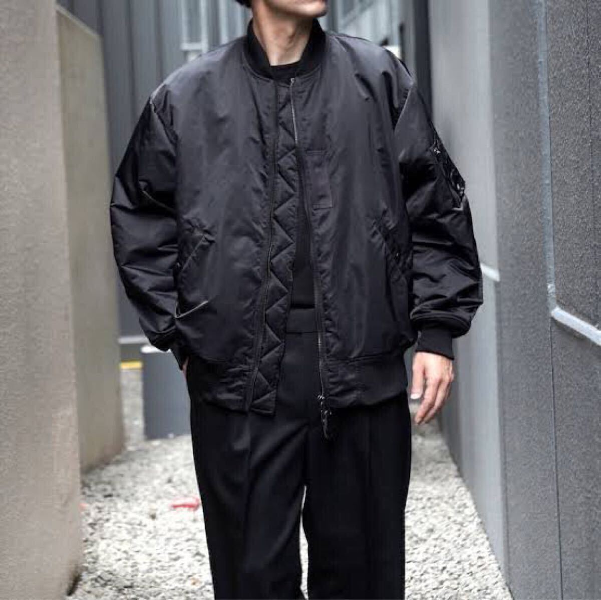 Yahoo!オークション - HYKE TYPE MA-1 JACKET 23AW 3 Large ma1 ハイ...