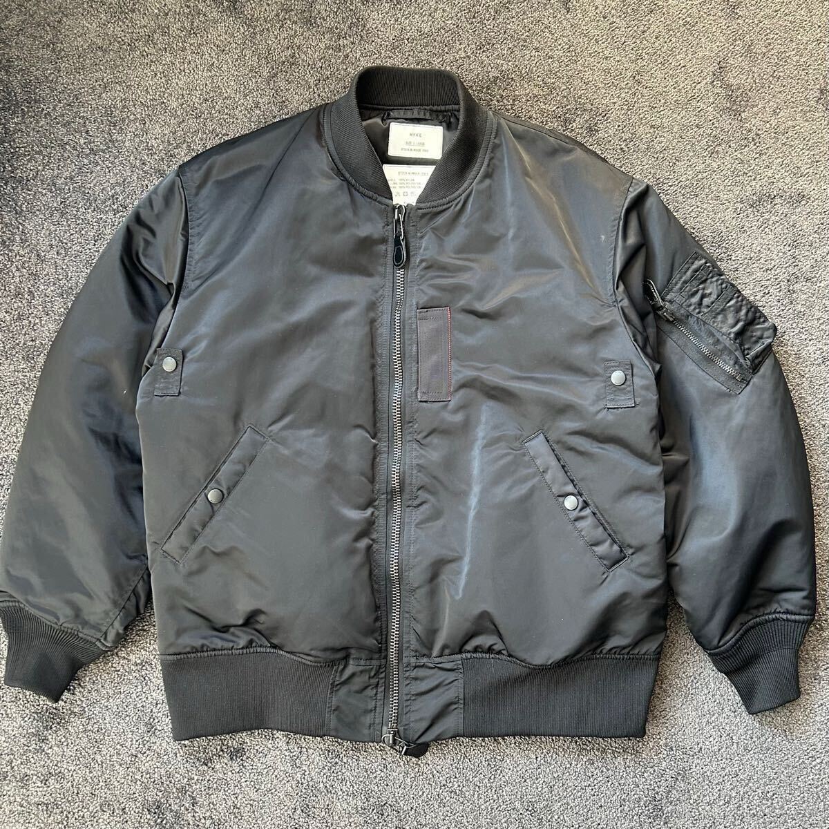 Yahoo!オークション - HYKE TYPE MA-1 JACKET 23AW 3 Large ma1 ハイ...