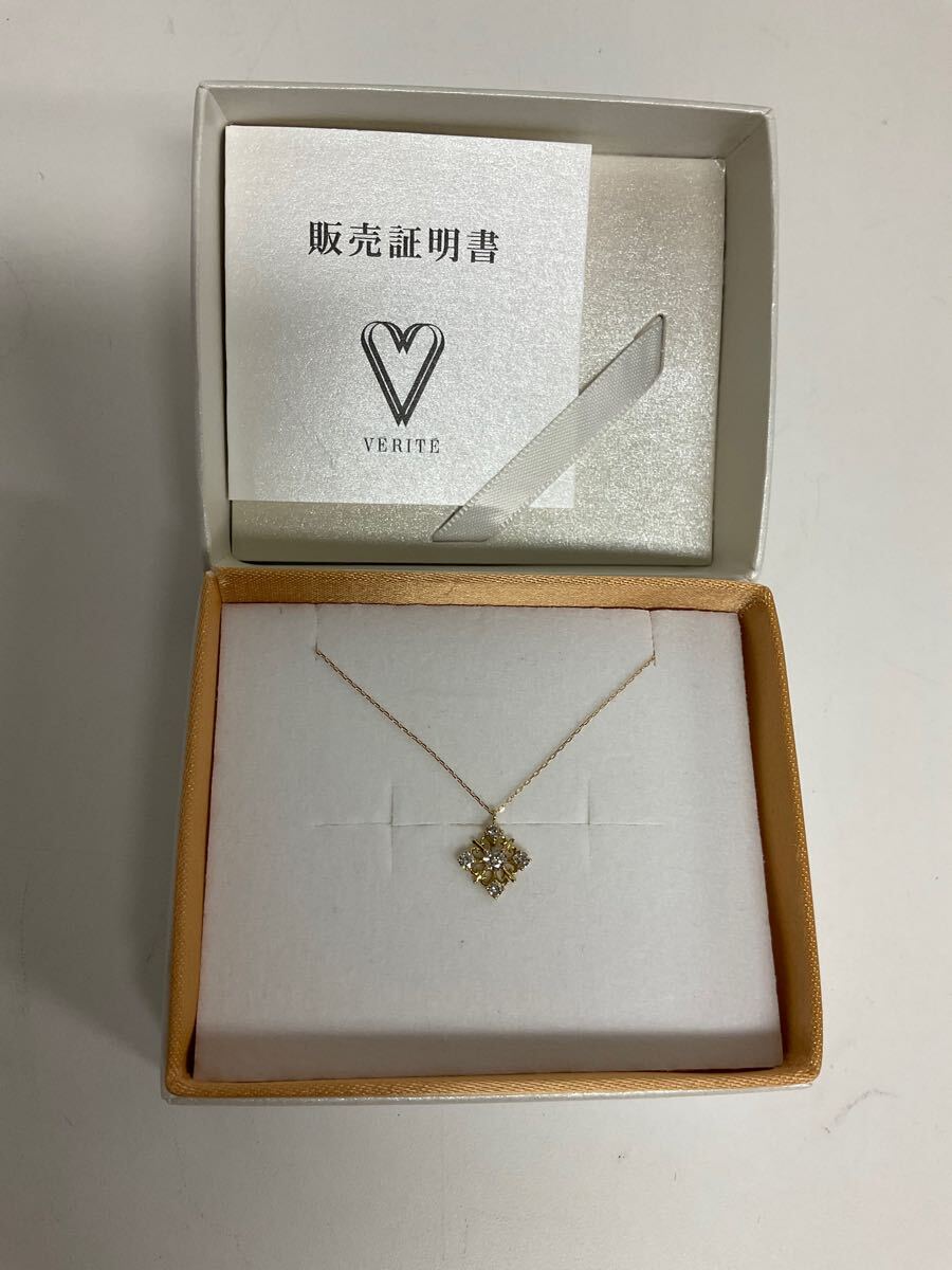 Yahoo!オークション - 営KZ492-60 【美品】VERITE／ベリテ K18 0.20ct ...