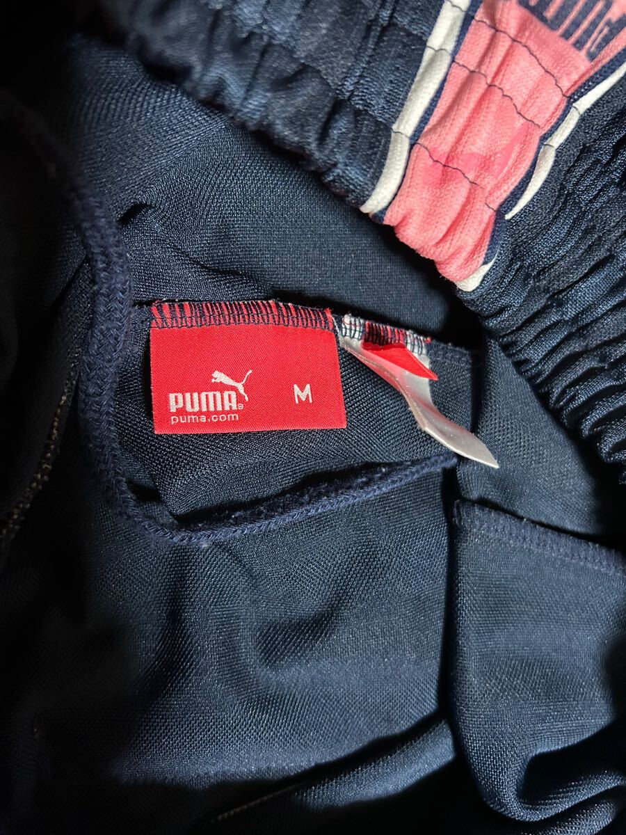 Yahoo!オークション - 超美品PUMA濃紺ストライプ ロゴピンク（刺繍）肩...