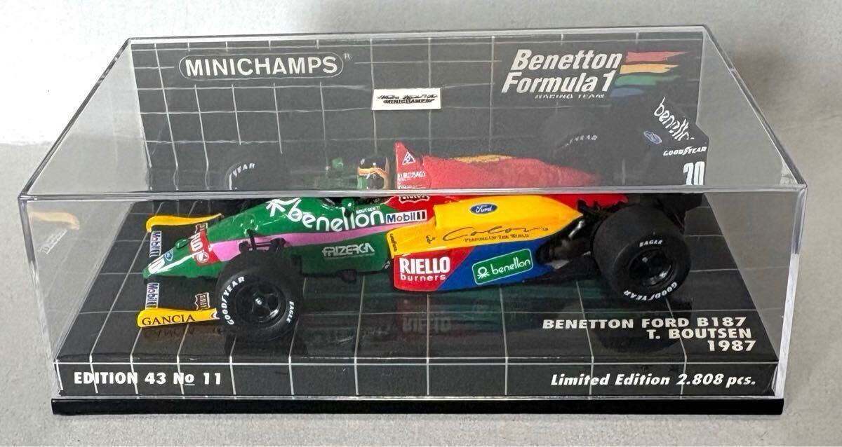 Yahoo!オークション - ミニチャンプス 1/43 ベネトン FORD B187 No.20 ...