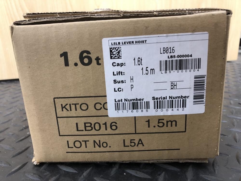 Yahoo!オークション - 017 未使用品・即決価格 KITO レバーブロック 1....