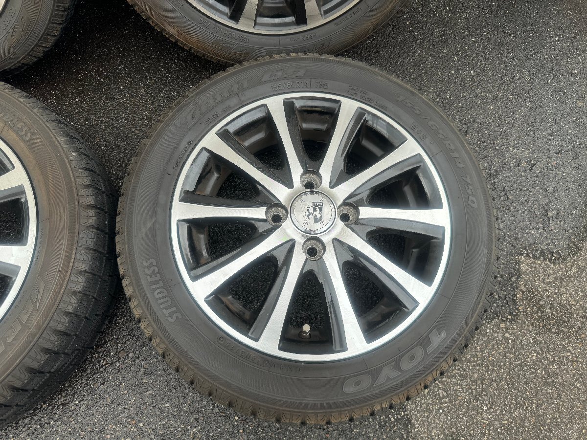 Yahoo!オークション - c2333【14インチ】中古 ホイール＆スタッドレス...