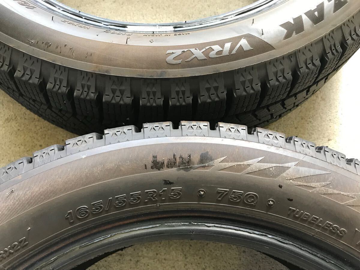 Yahoo!オークション - ブリヂストン VRX2 165/55R15 4本セット