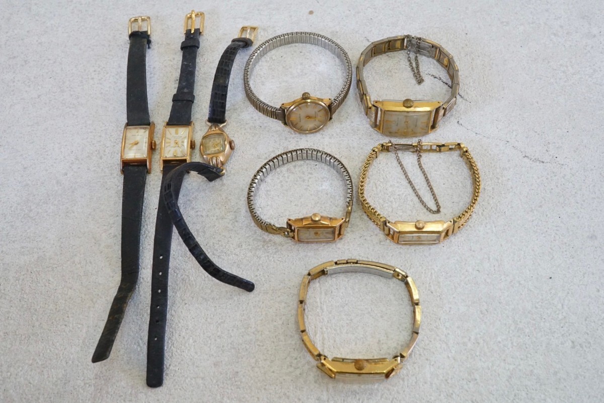 Yahoo!オークション - F466 手巻き SEIKO/セイコーなど ゴールドカラー...