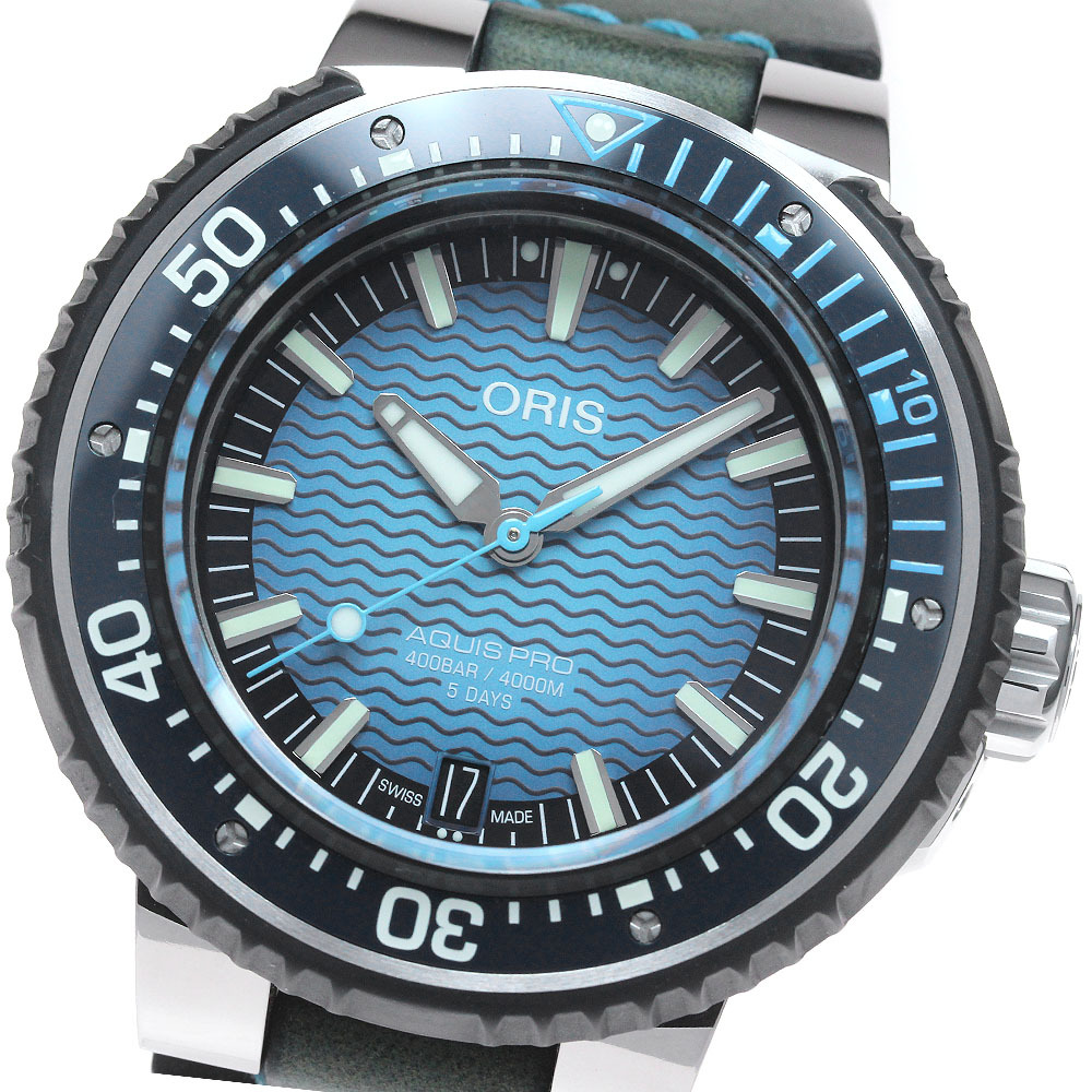 Yahoo!オークション - オリス ORIS 01 400 7777 7155 アクイスプロ デ...