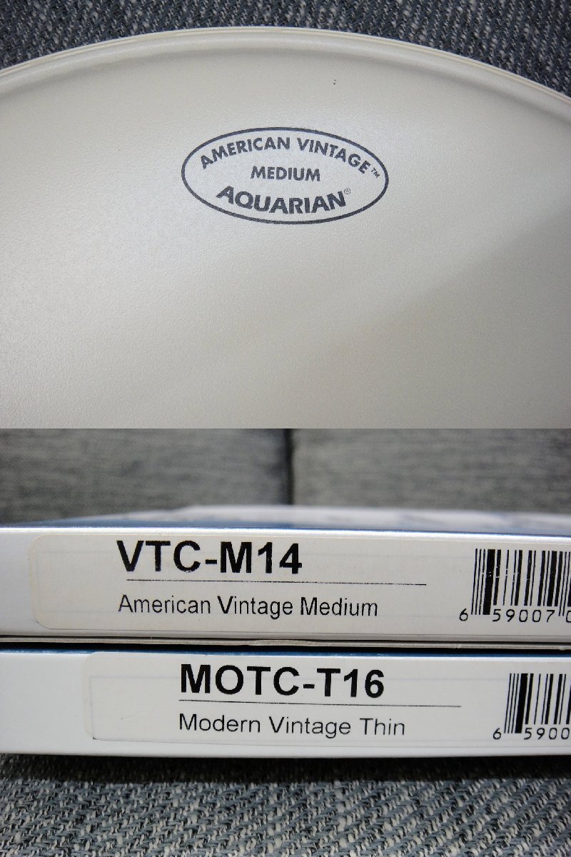 Yahoo!オークション - D36 ドラムヘッド 3枚セット / アクエリアン 未...