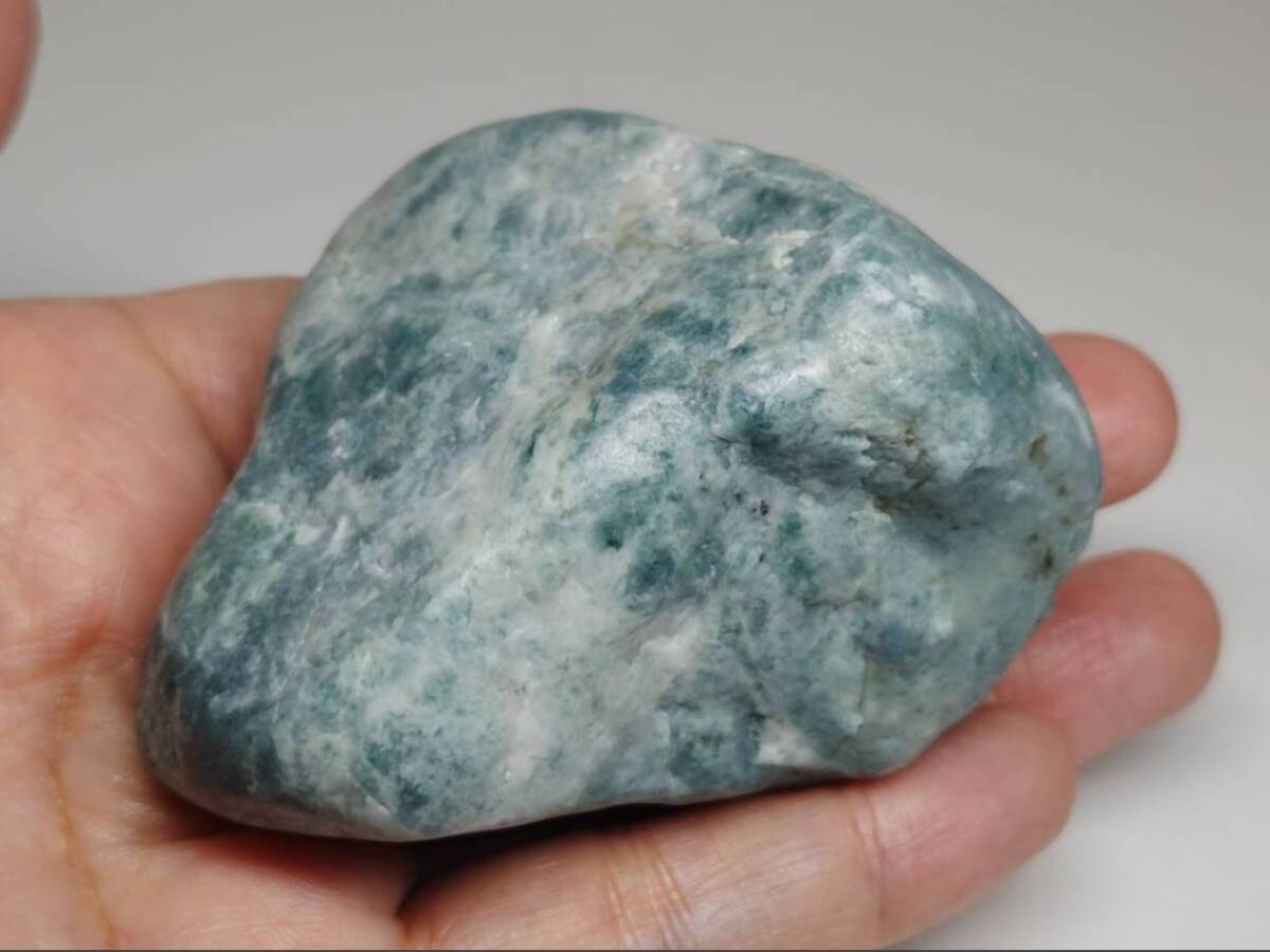 Yahoo!オークション - 【濃青】 268g 翡翠 ヒスイ 原石 翡翠原石 鑑賞...