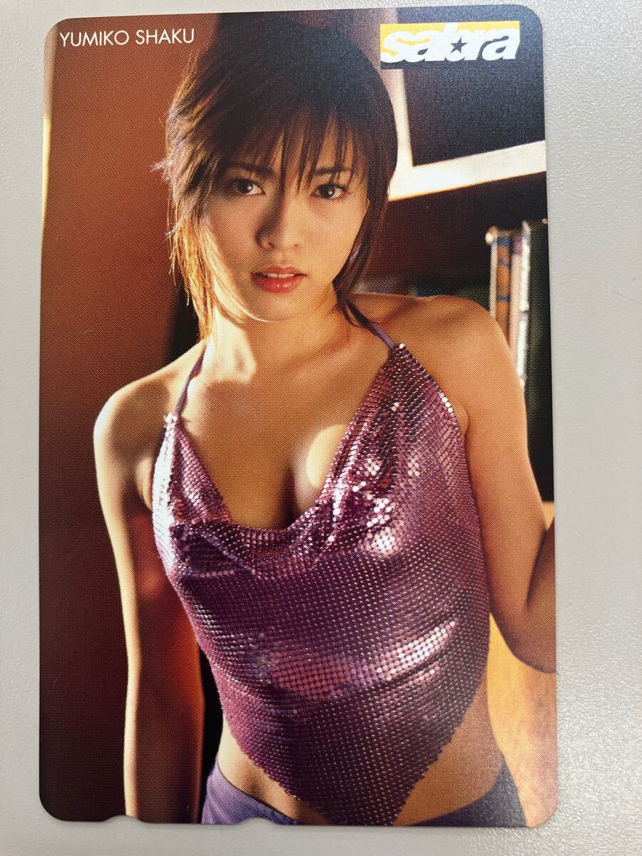 Yahoo!オークション - 未使用品/テレホンカード /sabra/釈由美子/水着/...